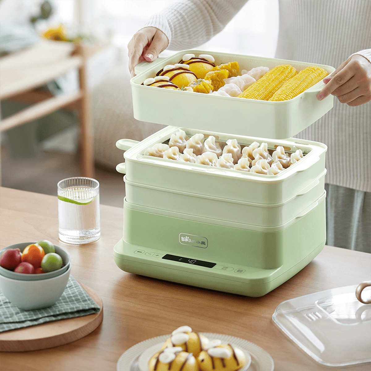 Bear Electric Rice Noodle Roll Steamer CFJ-A80B2 Cheong Fun Machine 8L ...